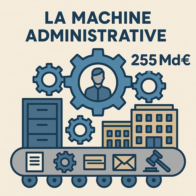 255 milliards par an pour la machine administrative française ! Un ...